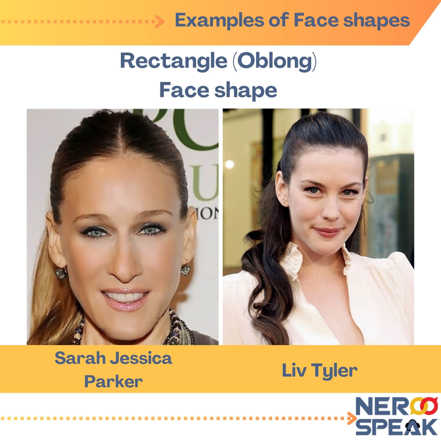 Names of Face Shapes with Examples - Neroo Speak