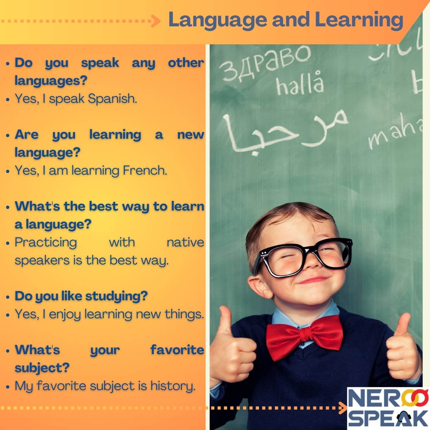 100 English Questions and Answers PDF - Neroo Speak