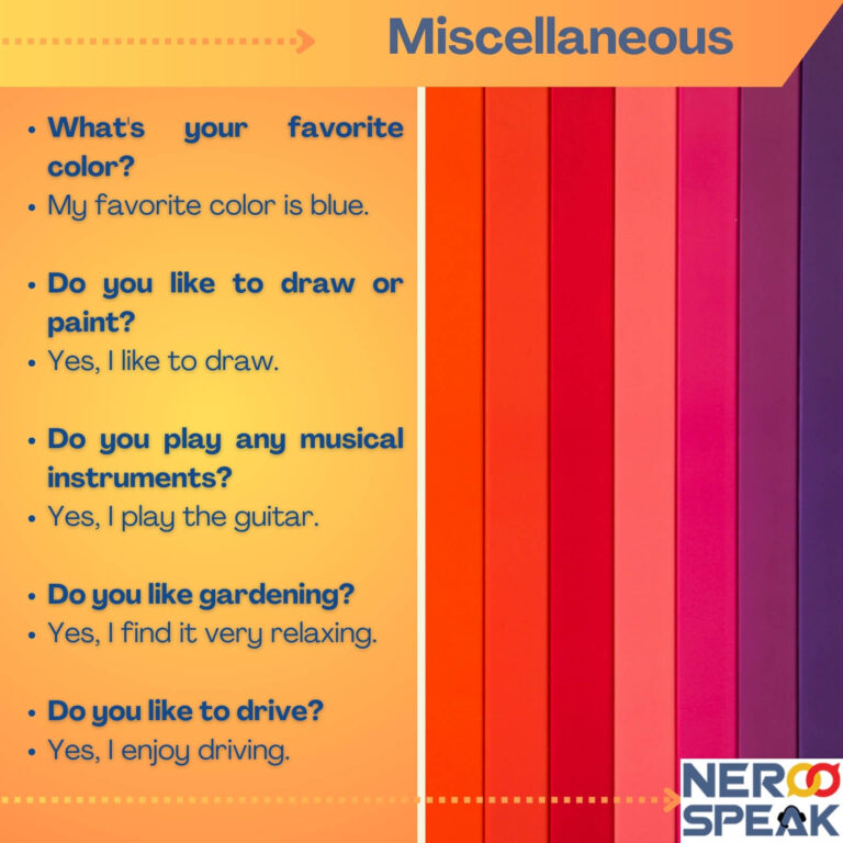 100 English Questions and Answers PDF - Neroo Speak