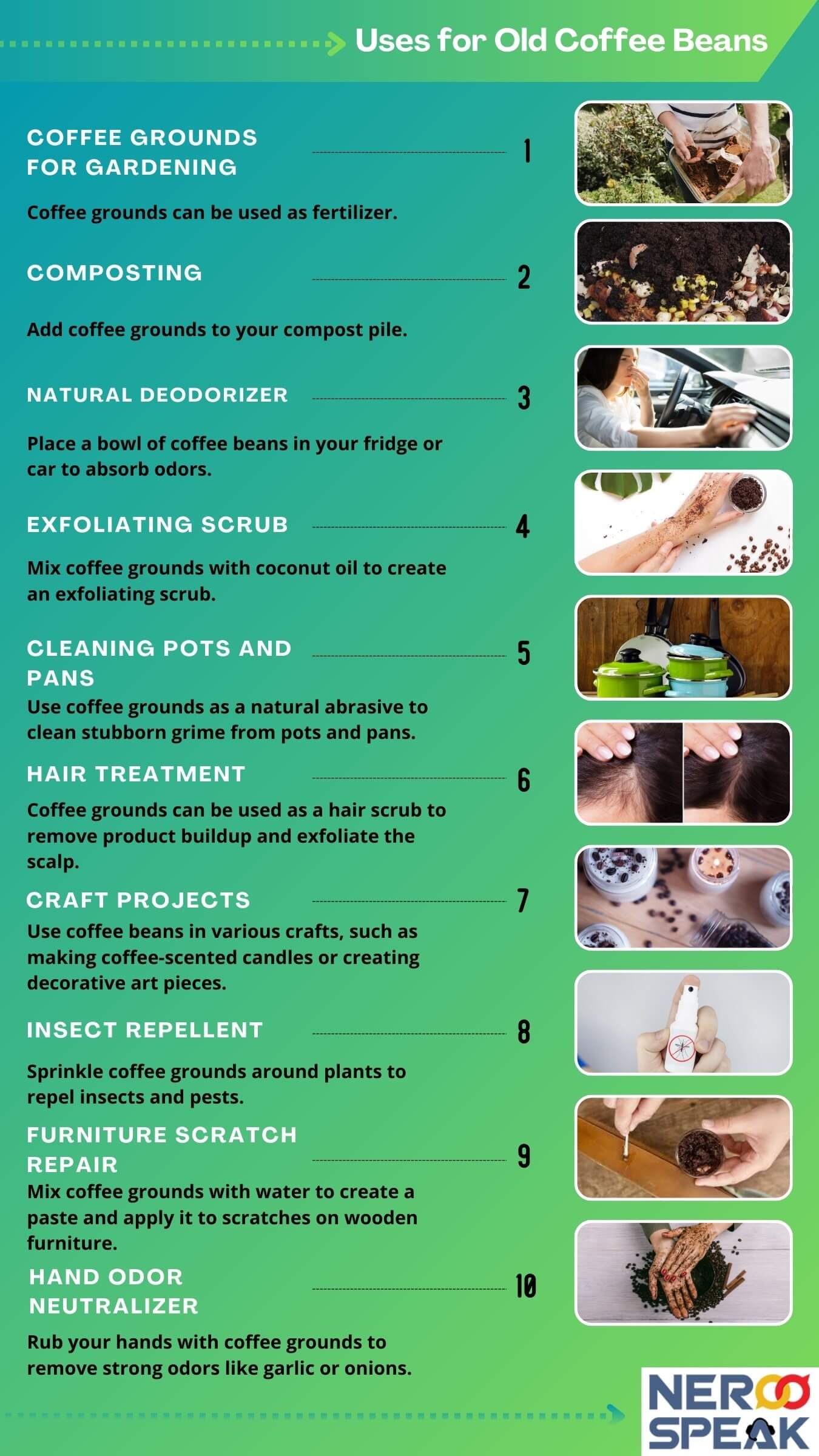 20 Effective Ways to Use Old Coffee Beans - Neroo Speak